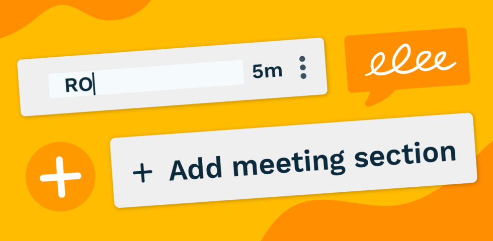 Optimizing your team meetings for tailored productivity. 💪
